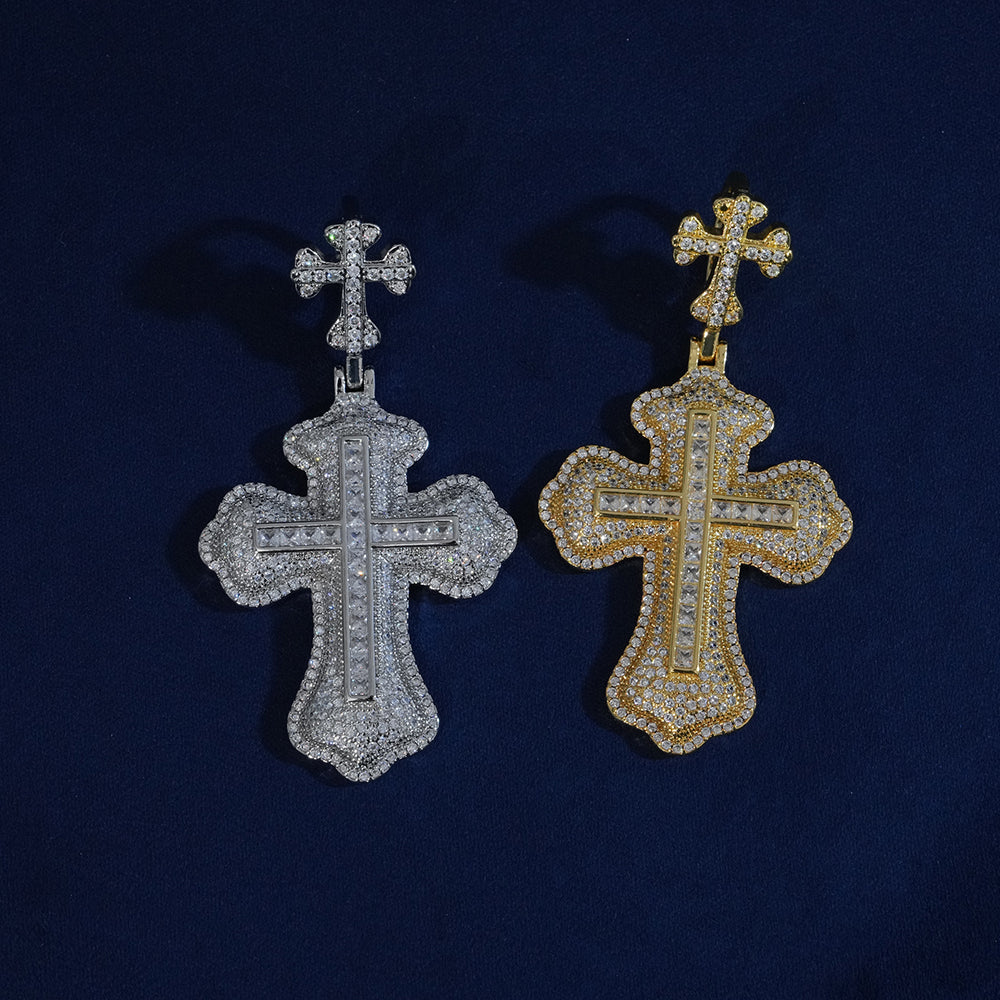Diamond Gothic Cross Pendant – GHETLUXE
