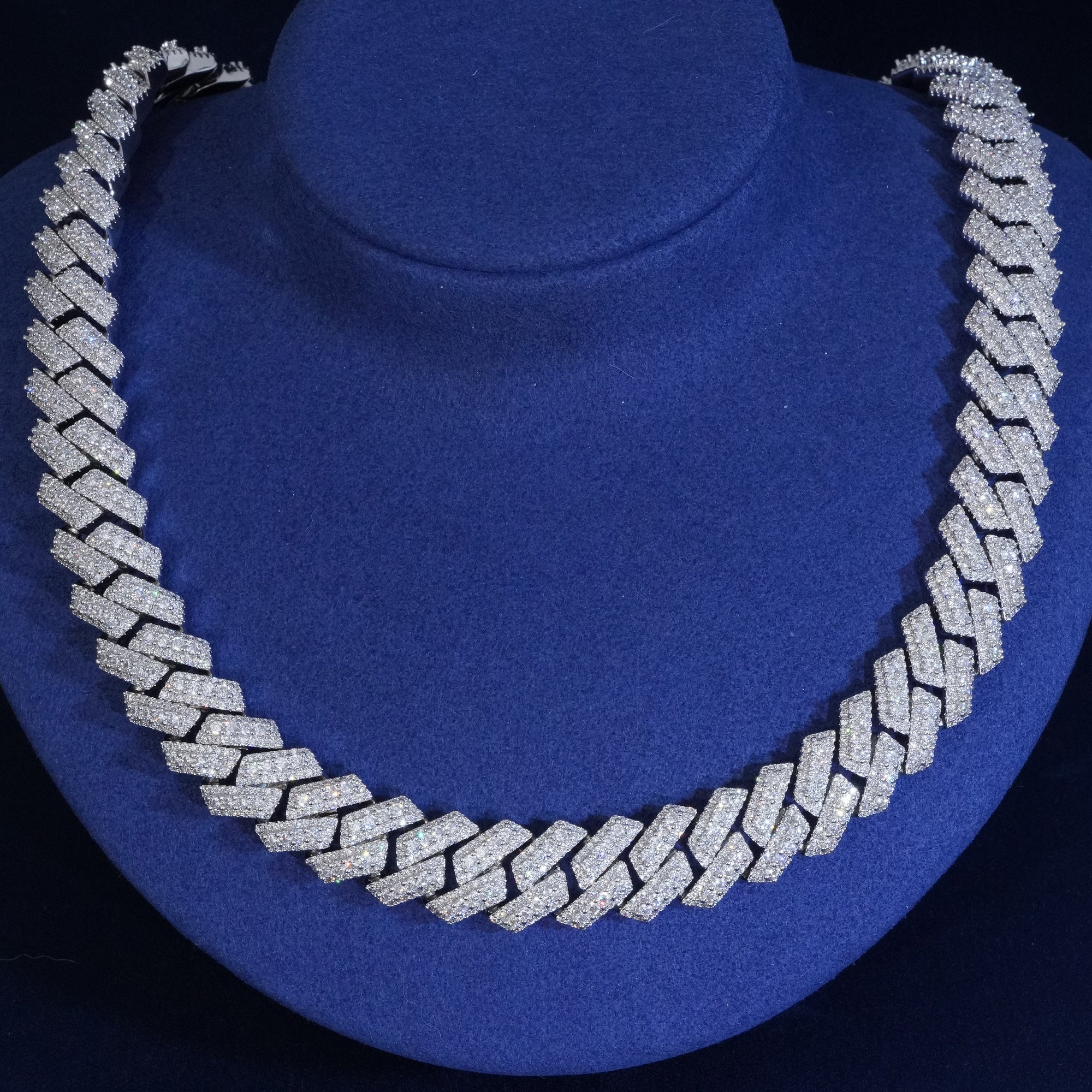 15mm Diamond Layered Cuban Link Chain – GHETLUXE