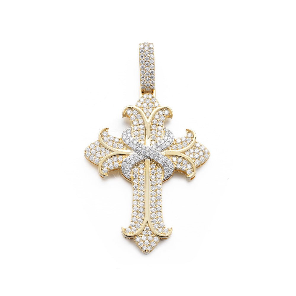 Diamond Gothic Cross Crucifix Pendant – GHETLUXE
