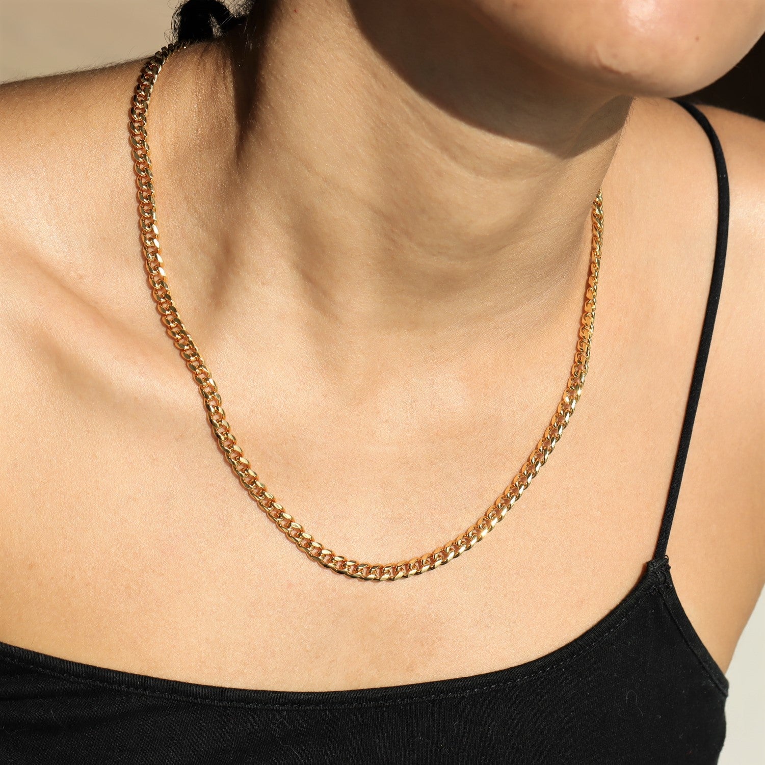 Women's 5mm Cuban Link Chain in Gold – GHETLUXE