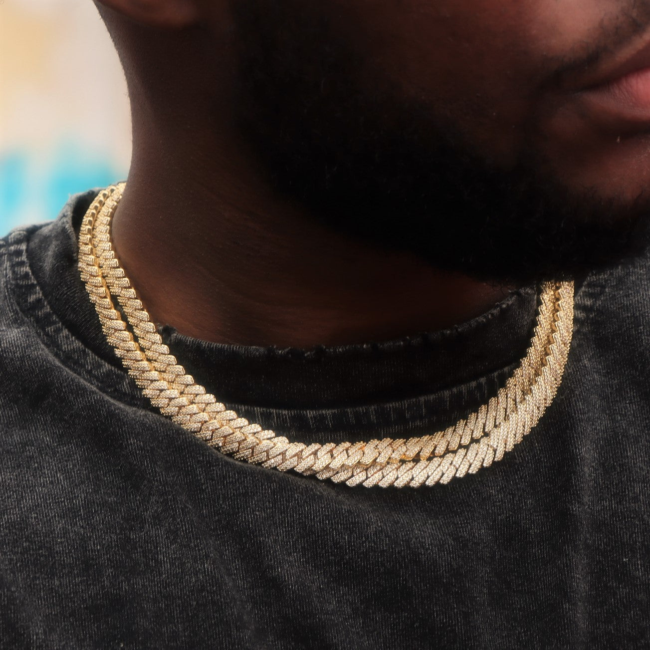 8mm Diamond Prong Cuban Chain – GHETLUXE