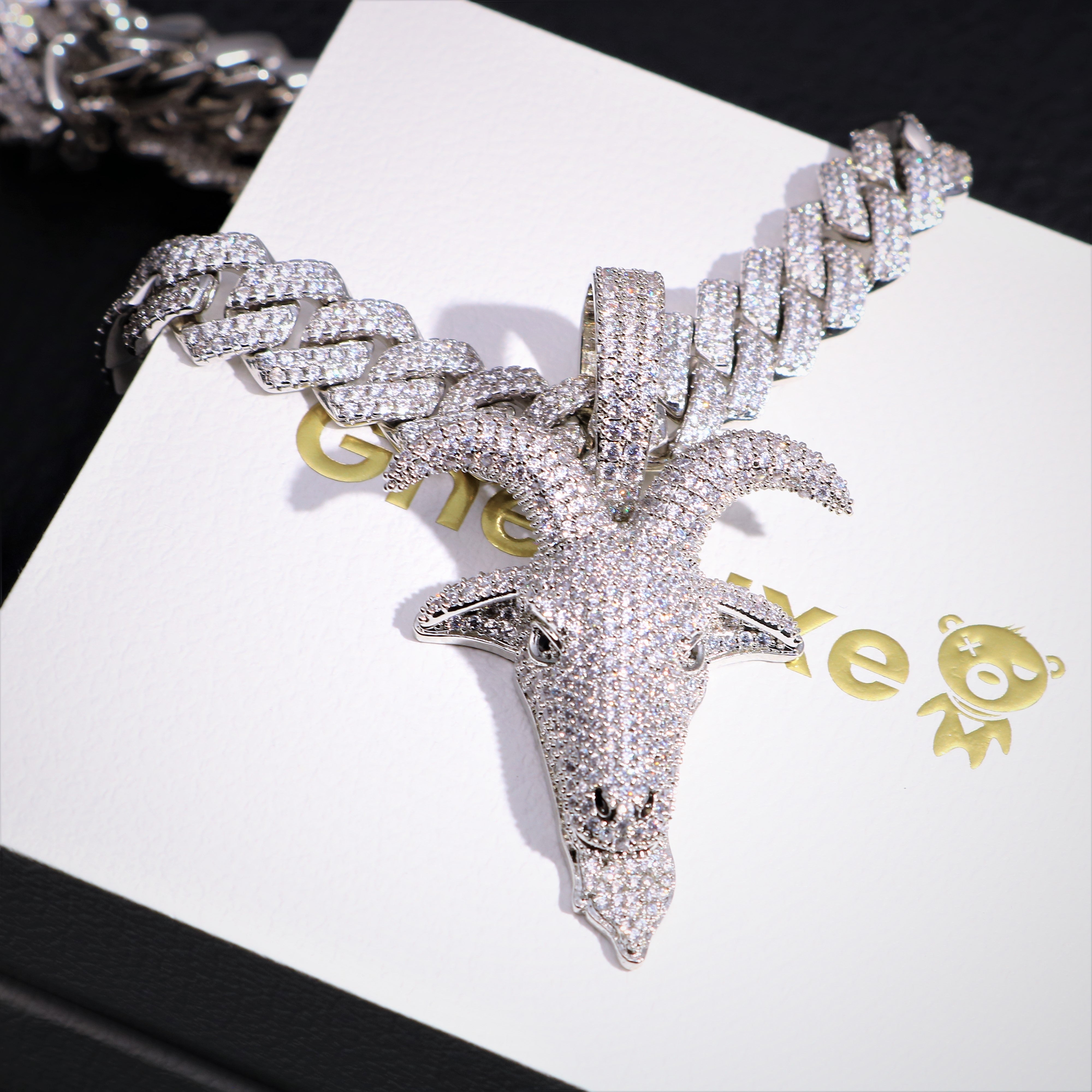 Full Iced Goat Head Pendant – GHETLUXE